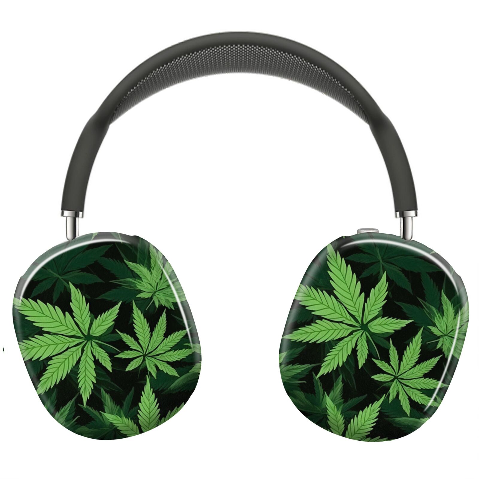 Protective Cover for AirPods Max Seamless Cannabis Leaves=6 Headphones ...