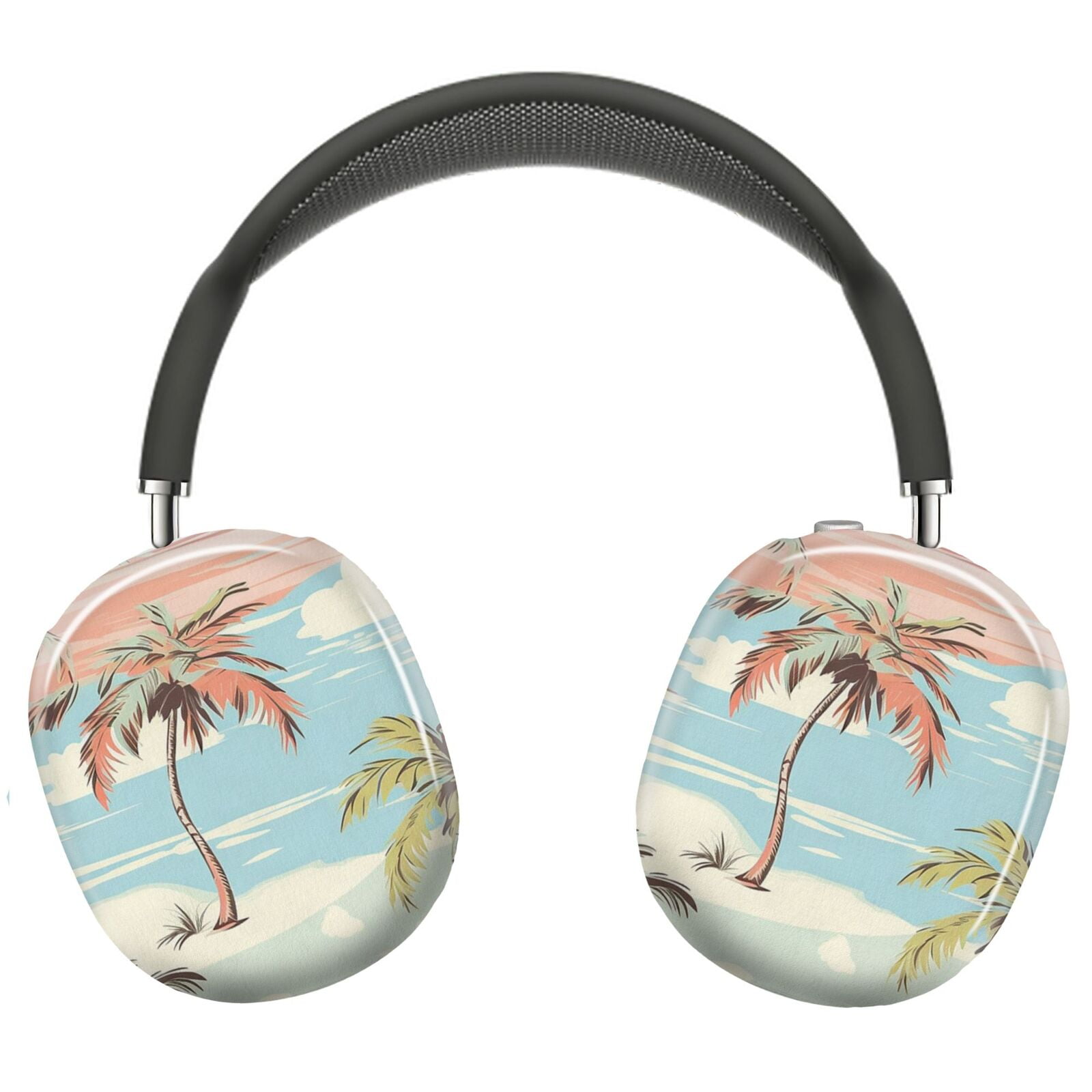 Protective Cover for AirPods Max Tropical Beach Summer=9 Headphones Aesthetic Print Snap On ...