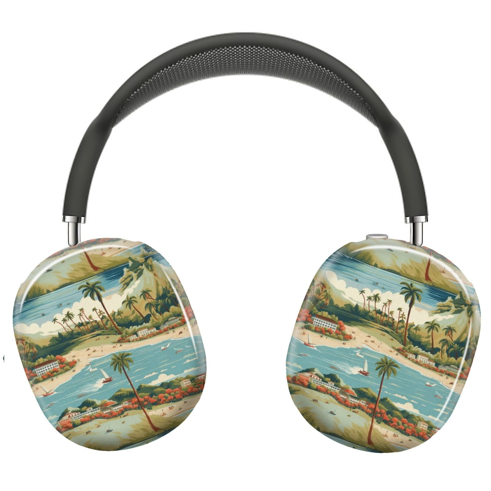 Protective Cover for AirPods Max Vintage Hawaiian Seamless Patterns=10 ...