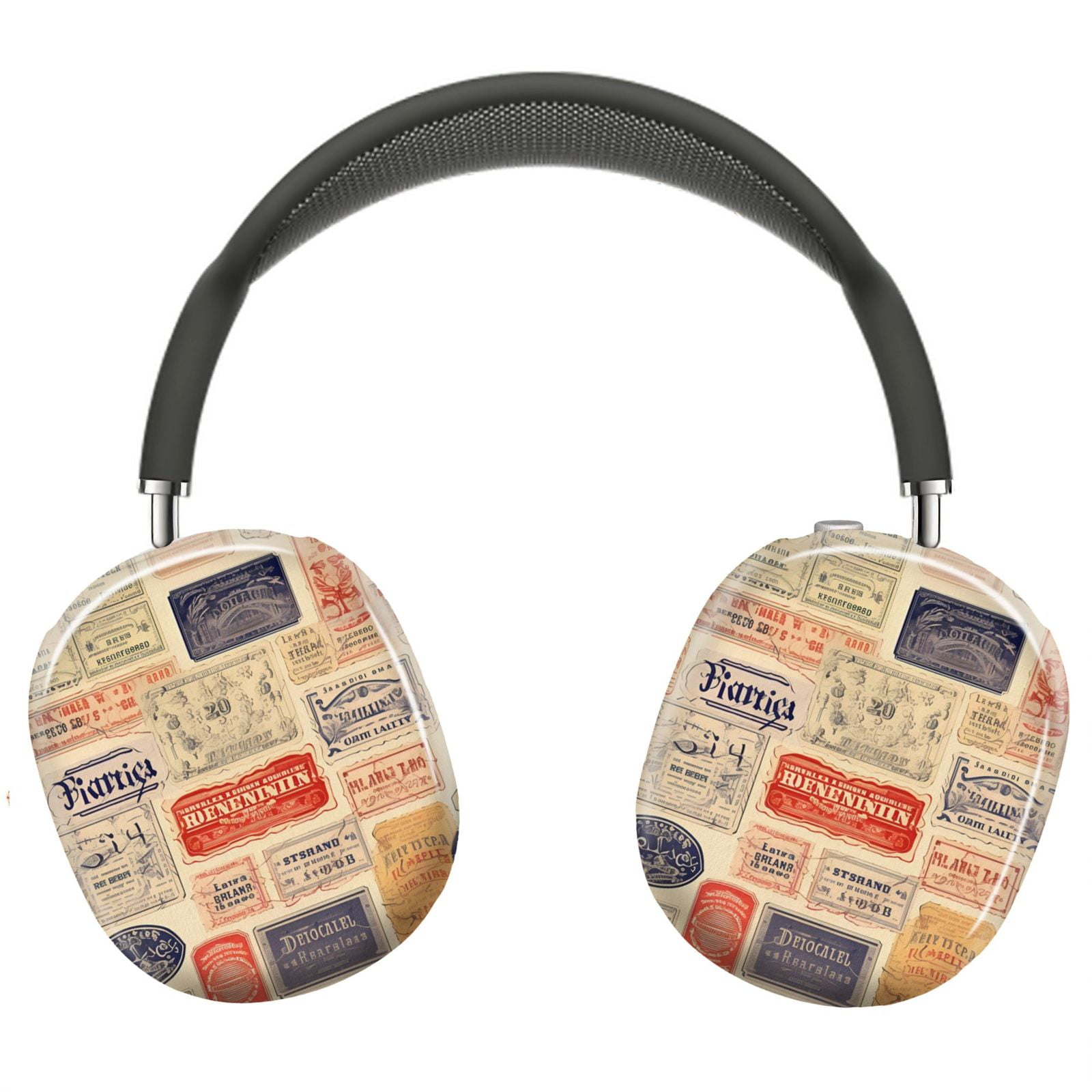 Protective Cover for AirPods Max Vintage Label Patterns =10 Headphones ...