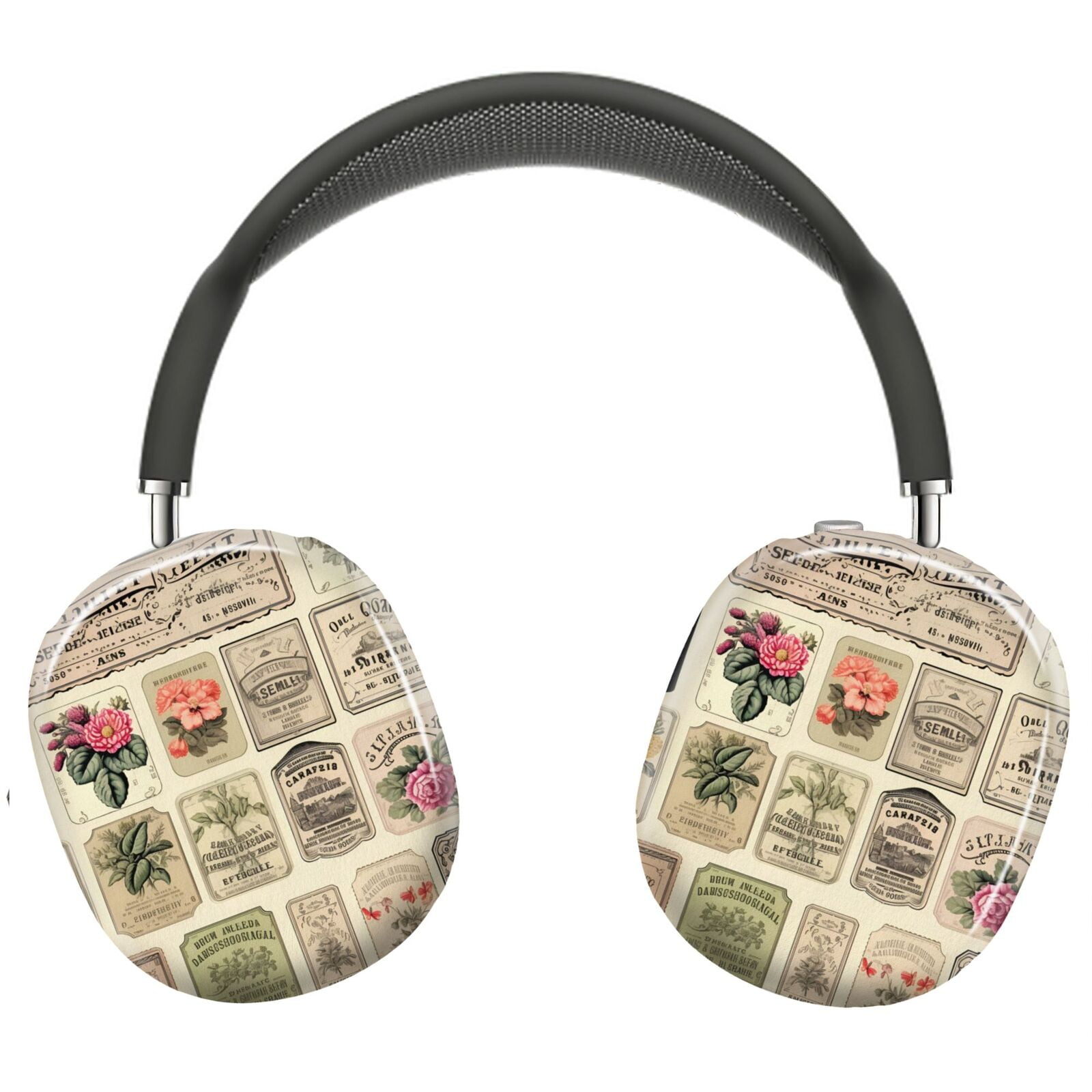 Protective Cover for AirPods Max Vintage Label Patterns =14 Headphones ...