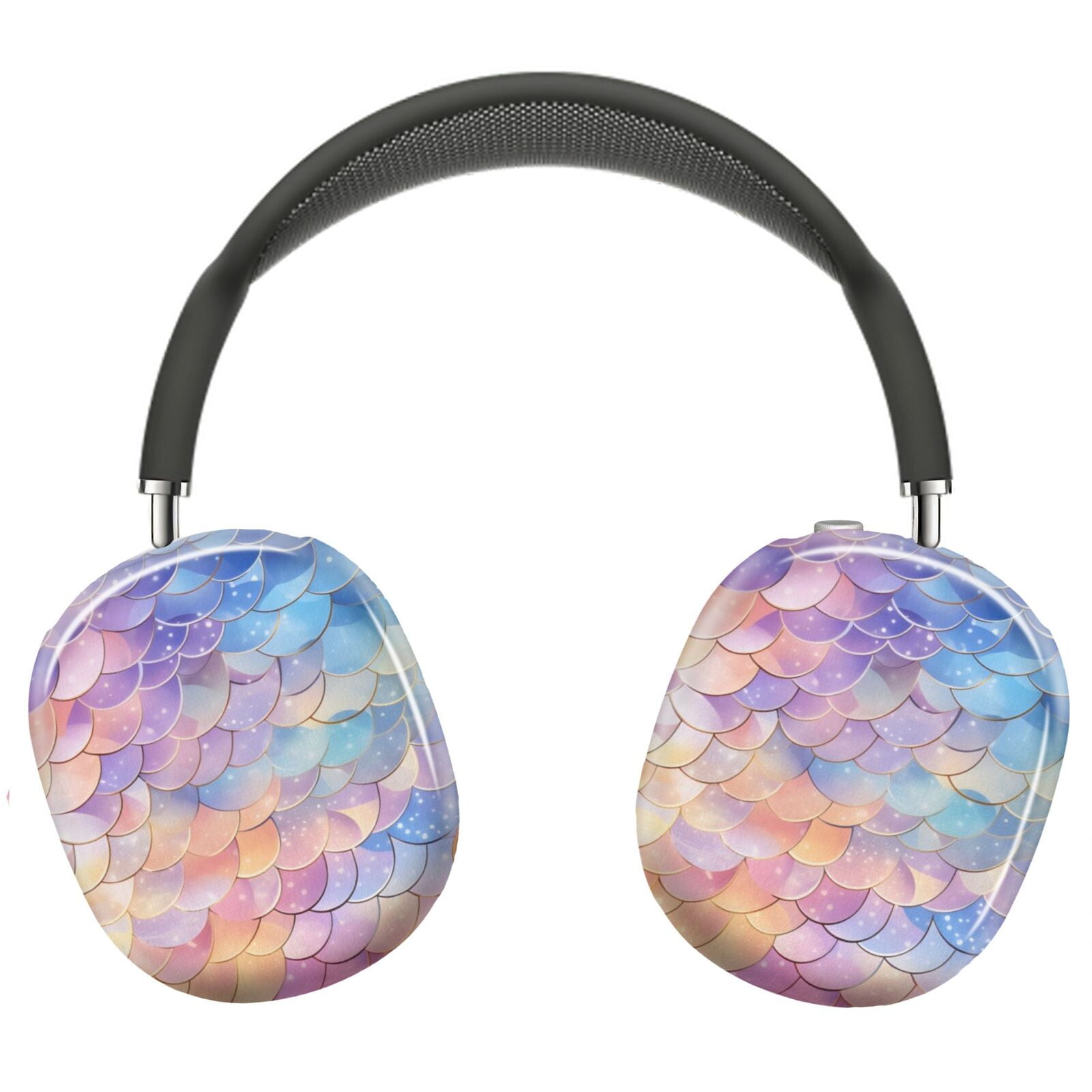 Protective Cover for AirPods Max Watercolor Mermaid Scales=7 Headphones ...