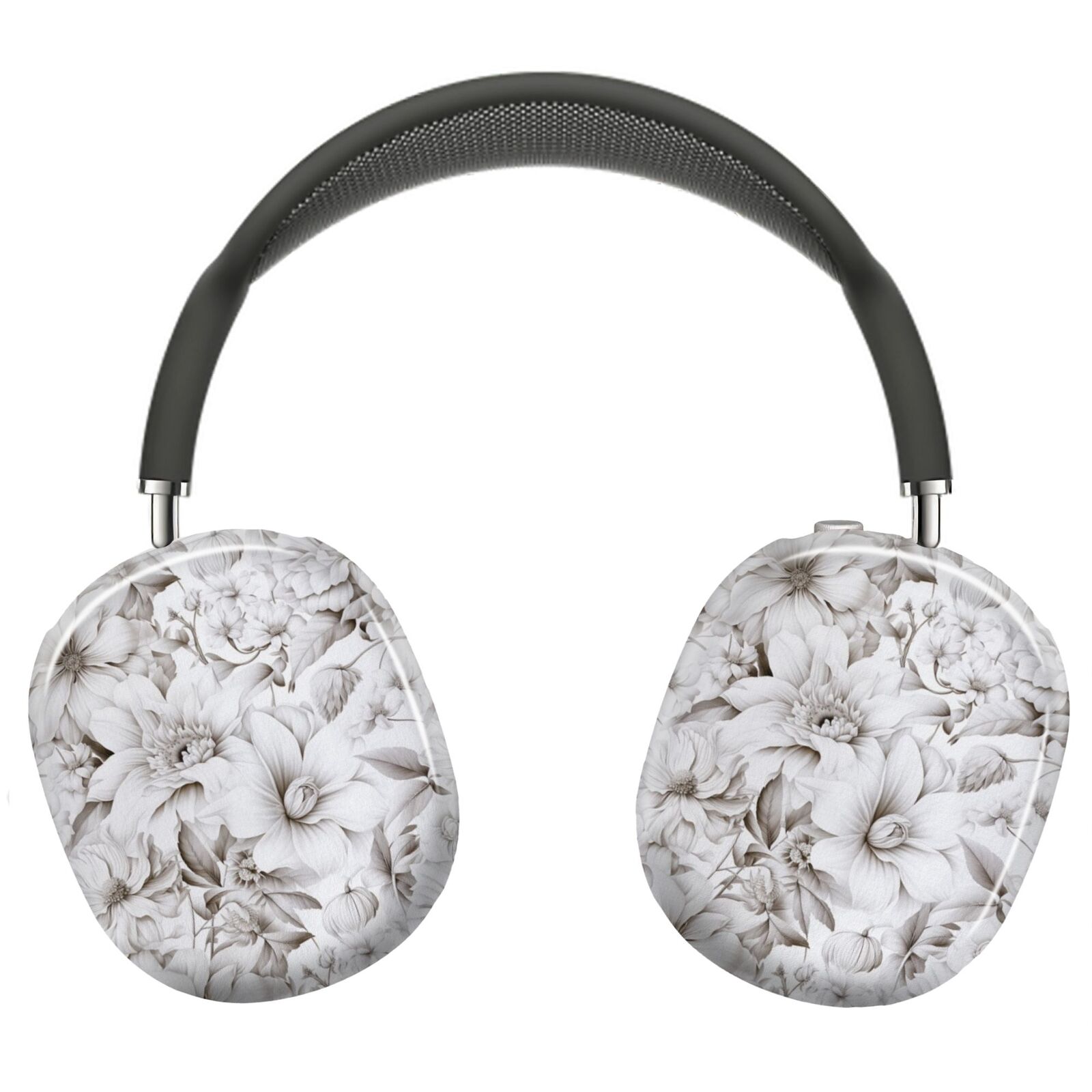 Protective Cover for AirPods Max White Flowers Seamless Patterns=10 ...