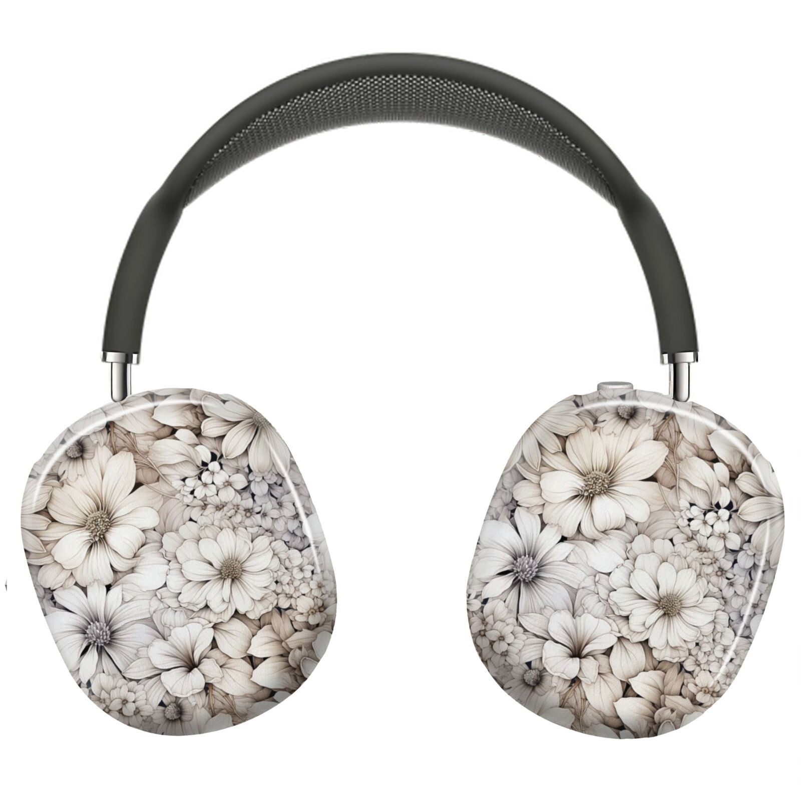 Protective Cover for AirPods Max White Flowers Seamless Patterns=9 ...