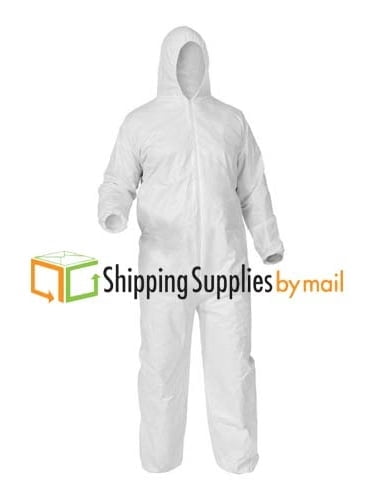 Protective Coveralls Suit, Non-Hazardous Hooded Disposable Suits, Extra ...