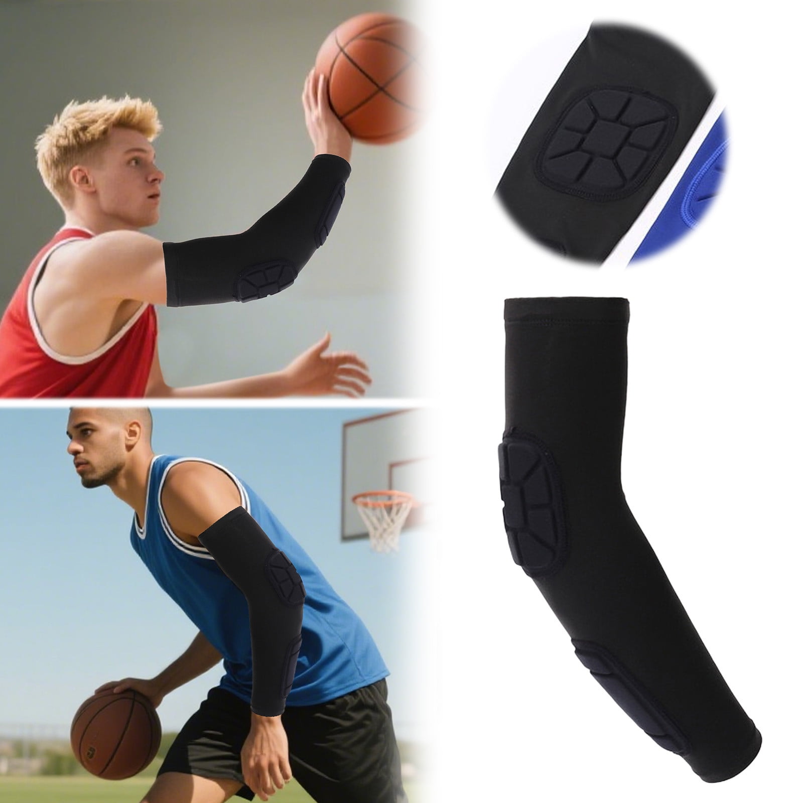 Protective Gear Elbow Support Brace Compression Sleeve for Sports ...
