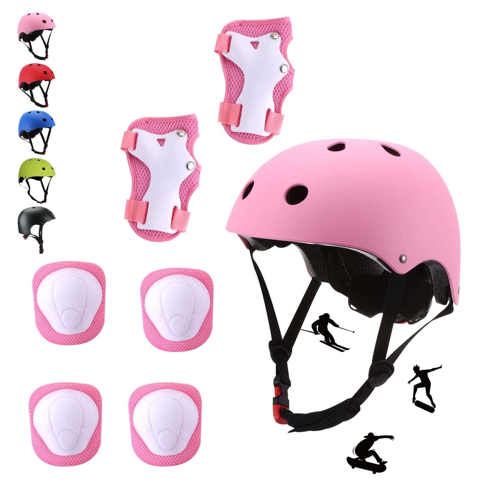 Protective Gear Set, Adjustable Kids Bike Helmet Set, Adjustable Helmet ...