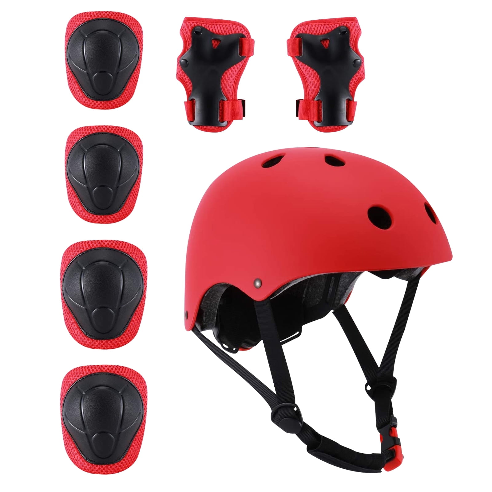 Protective Gear Set, Adjustable Kids Bike Helmet Set, Adjustable Helmet ...