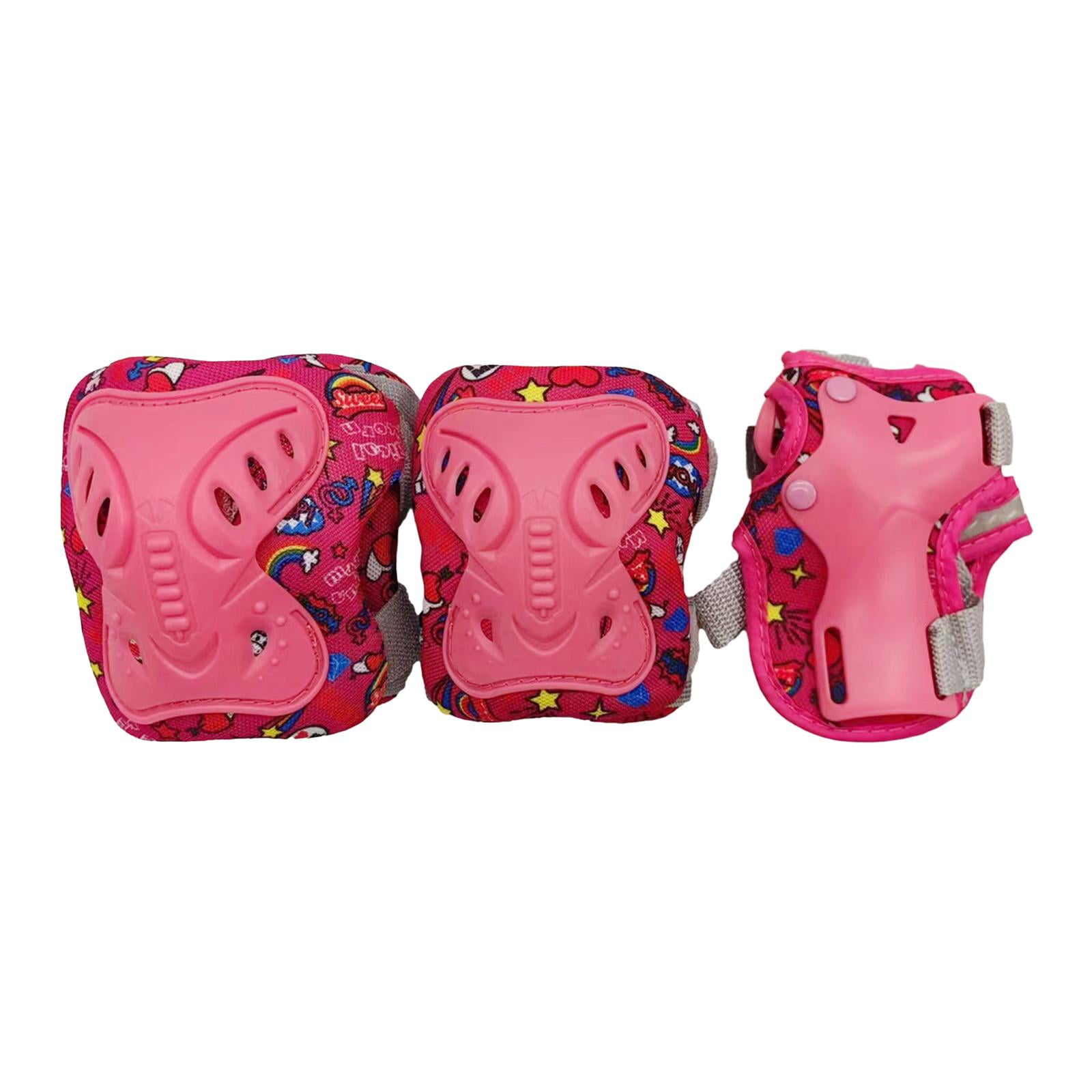 Protective Gear Set Thick Knee Elbow Wrist Pads for Exercise Biking ...