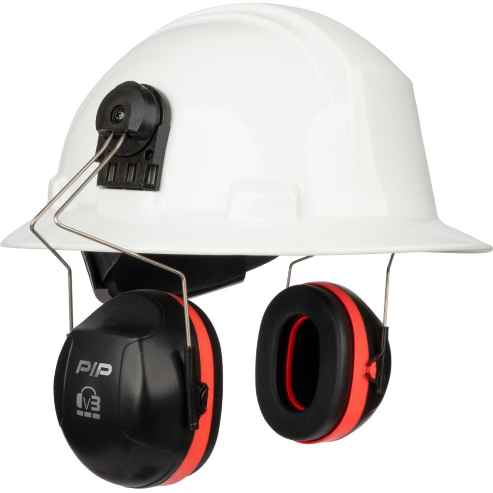 Protective Industria V3 Full Brim Hard Hat Mount Passive Ear Muff NRR ...