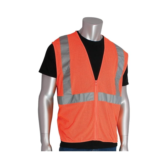 PIP Safety Vest Orange XL 302-MVGZOR-XL - Walmart.com