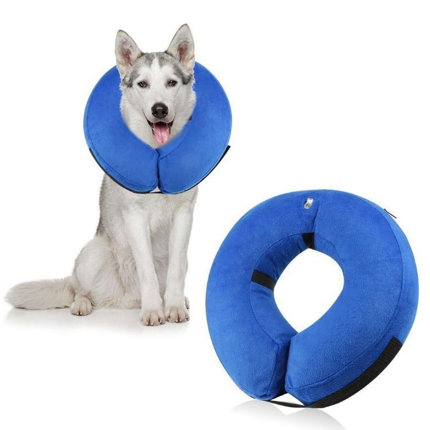Protective Inflatable Collar for Dogs & Cats, Soft Pet Recovery Collar ...