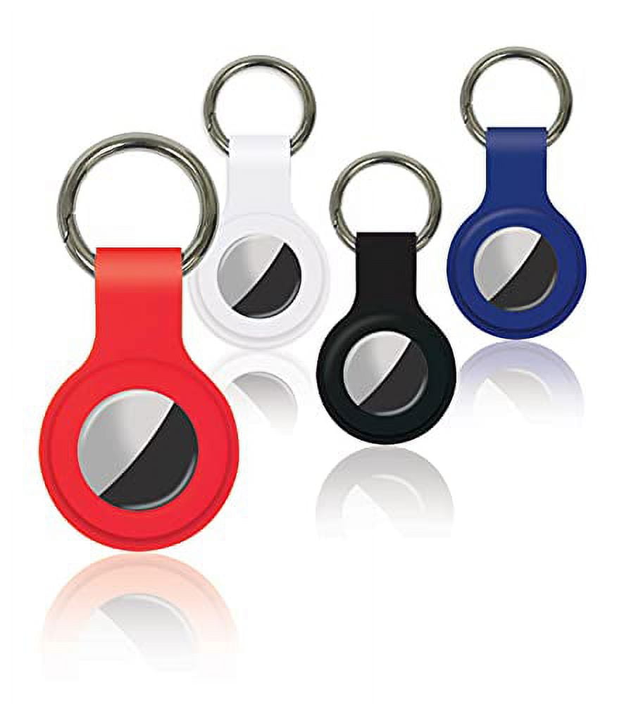 Protective Key Ring Cases for Airtags (4 Pack) Secure Silicone Airtag ...