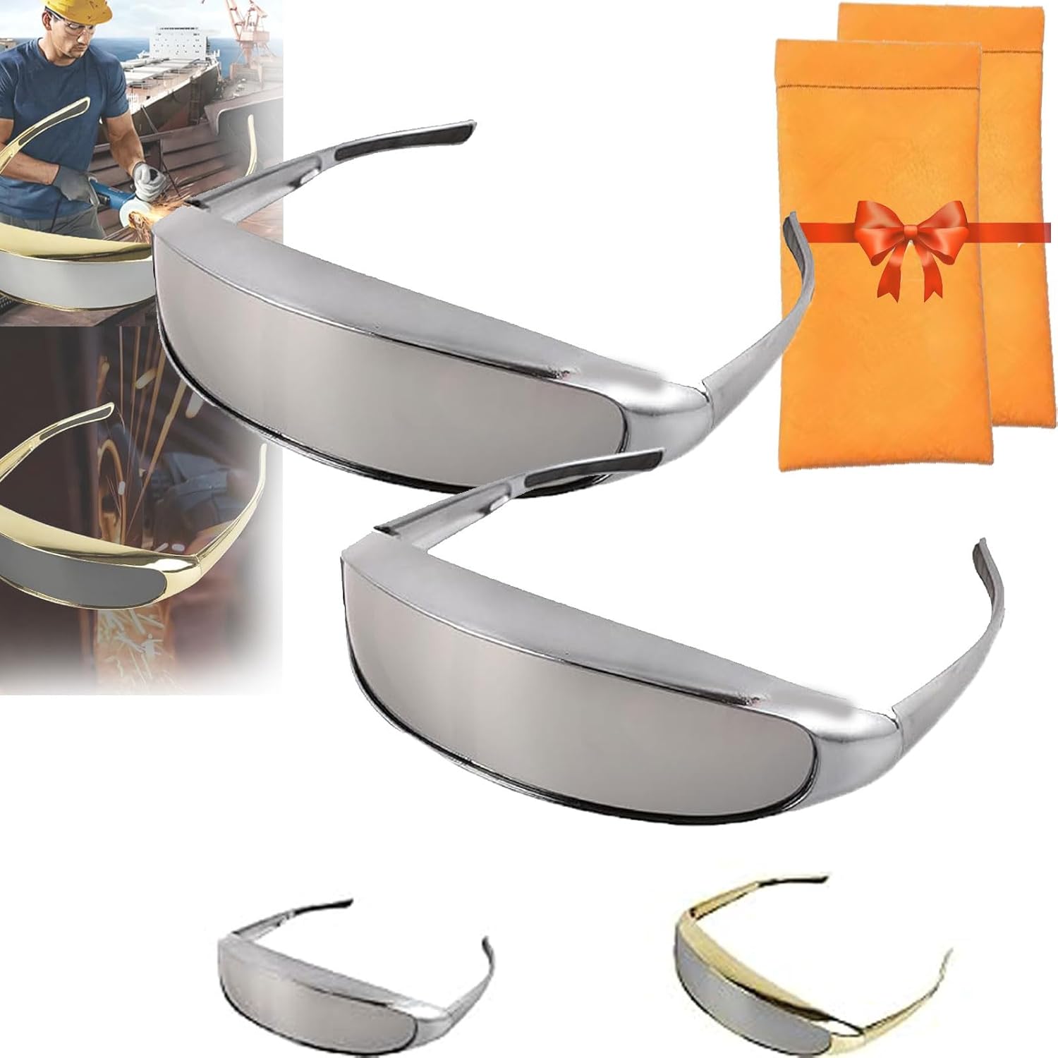 Protective One-Piece Mirror Welding Goggles, Welding Goggles Welding ...