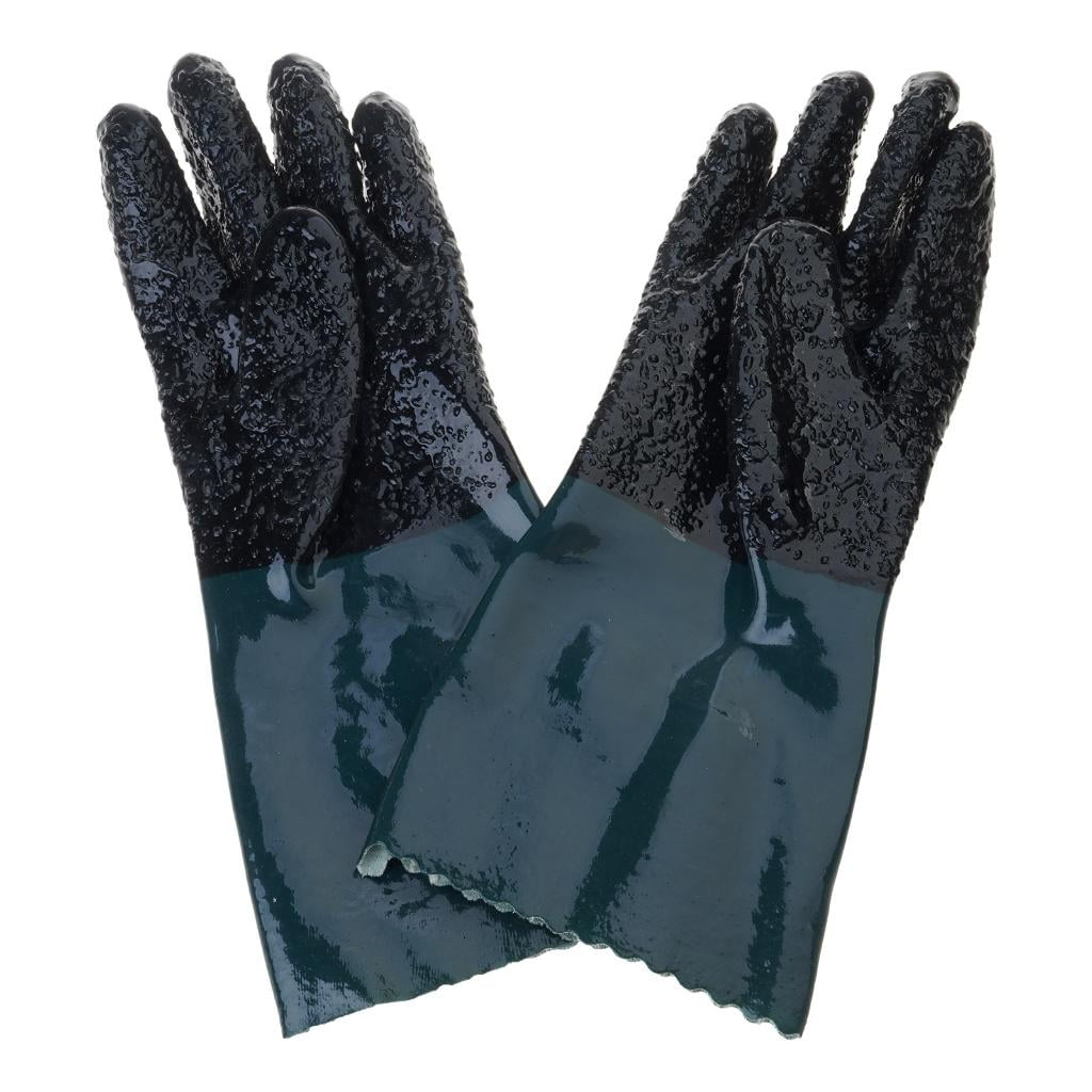 Protective PVC Gloves With Textured Surfaces For Secure Handling Tool ...