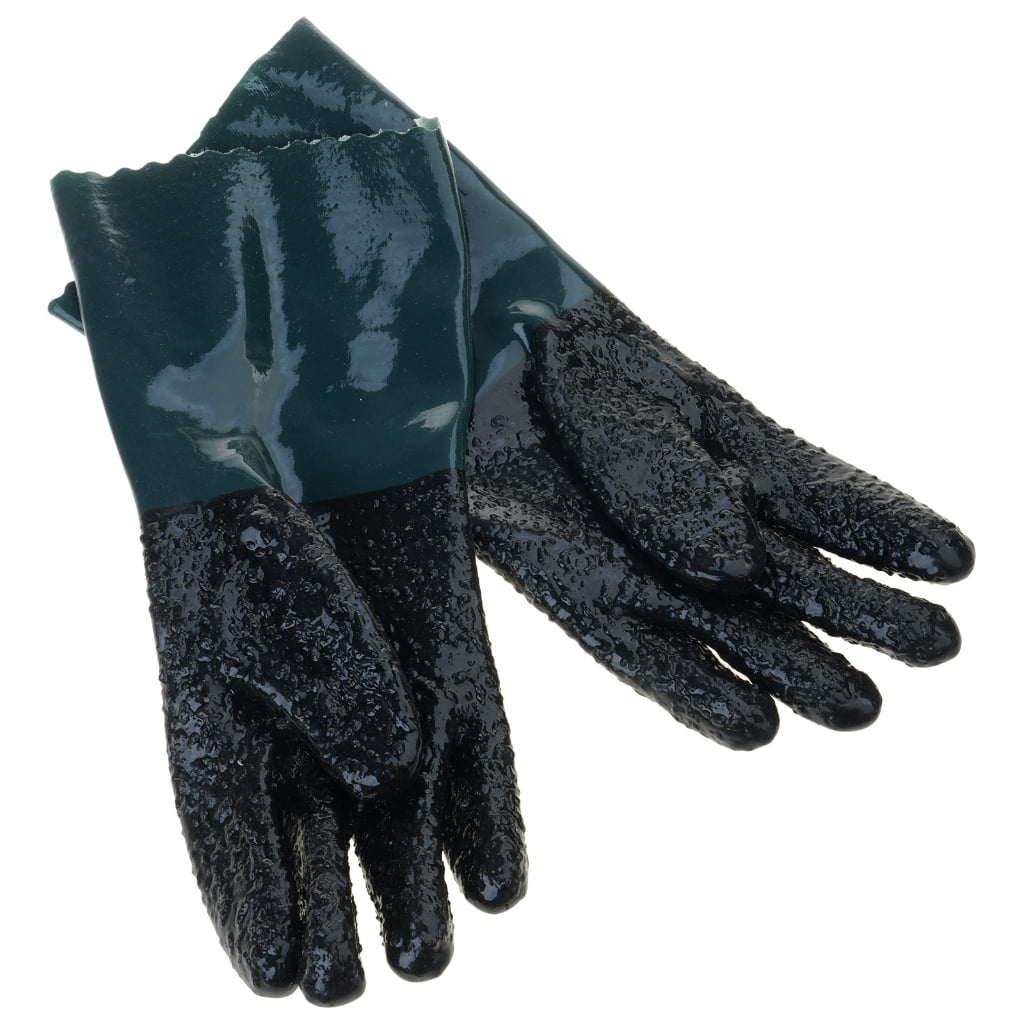 Protective PVC Gloves With Textured Surfaces For Secure Handling Tool ...