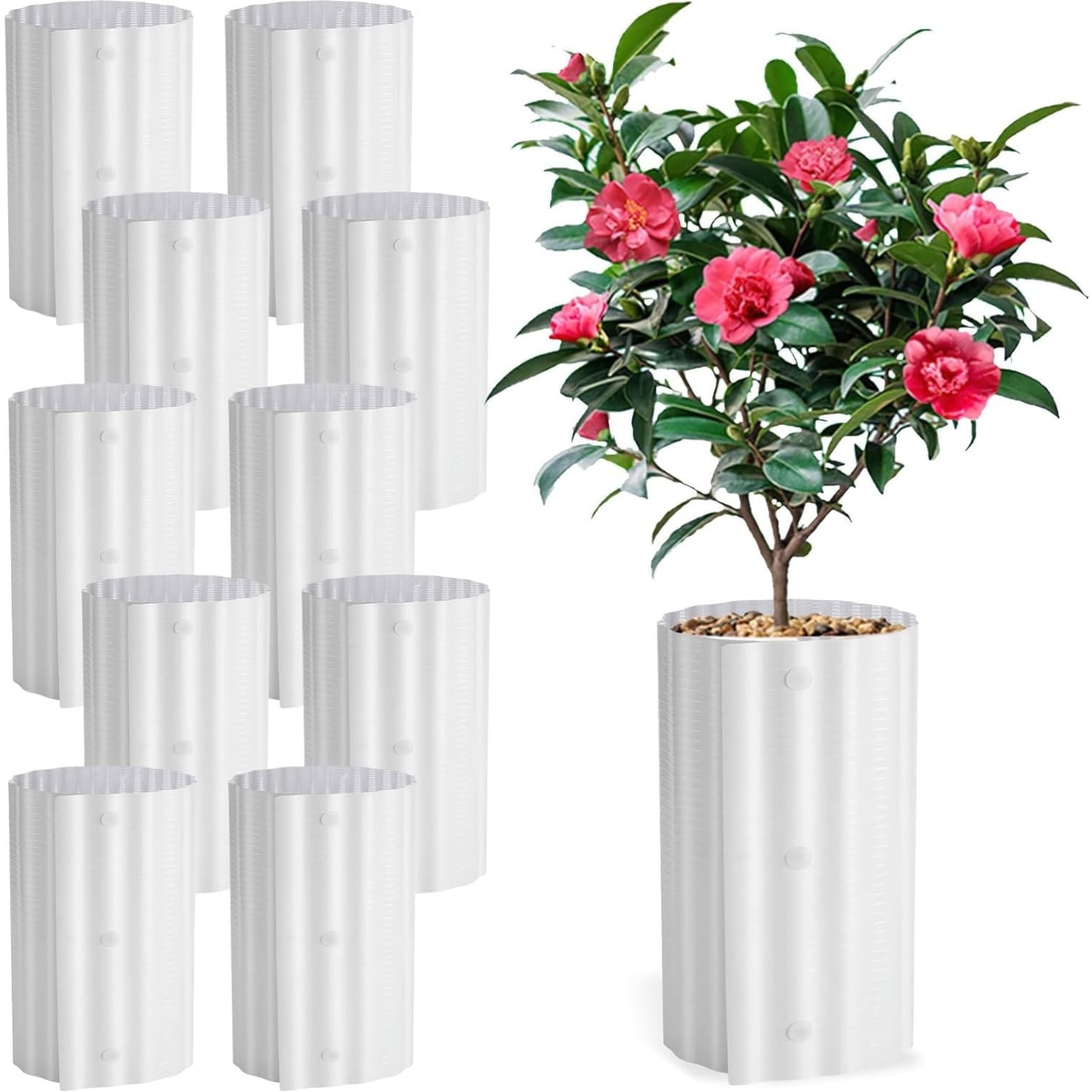 Protective Winter Rose Collars,Winter Plant Protectors,Connectable ...