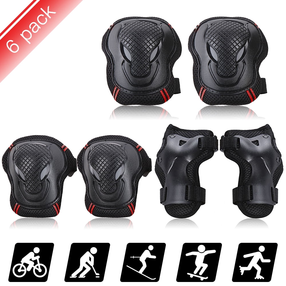 Protective gear suit,6 Kit Knee Wrist Equipment Set Knee Pads Equipment ...