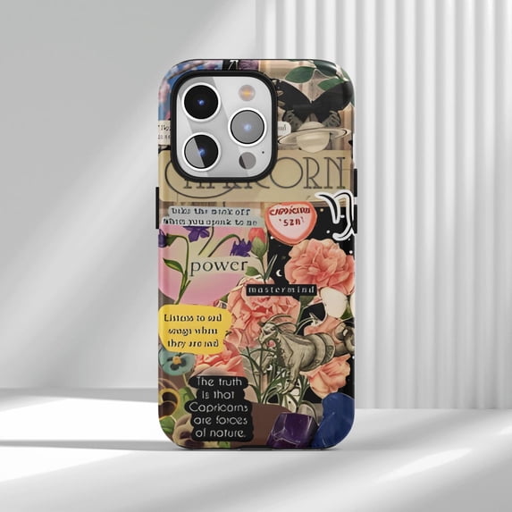 Protective iPhone Case Capricorn Zodiac Collage Protective Cell Phone ...