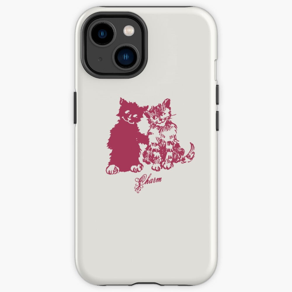 Protective iPhone Case Charm Clairo Cat Best Friends Drawing Phone Case ...