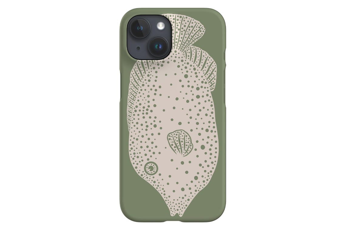 Protective iPhone Case Clown Fish Phone Case, Linen Moss Green Ocean ...