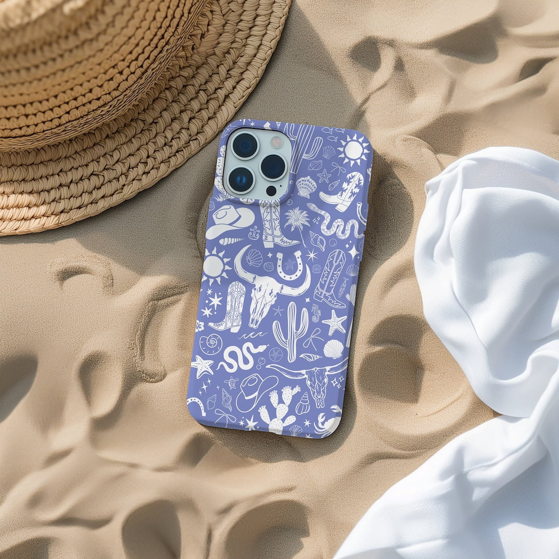 Protective iPhone Case Coastal Cowgirl Phone Case Ocean Western ...