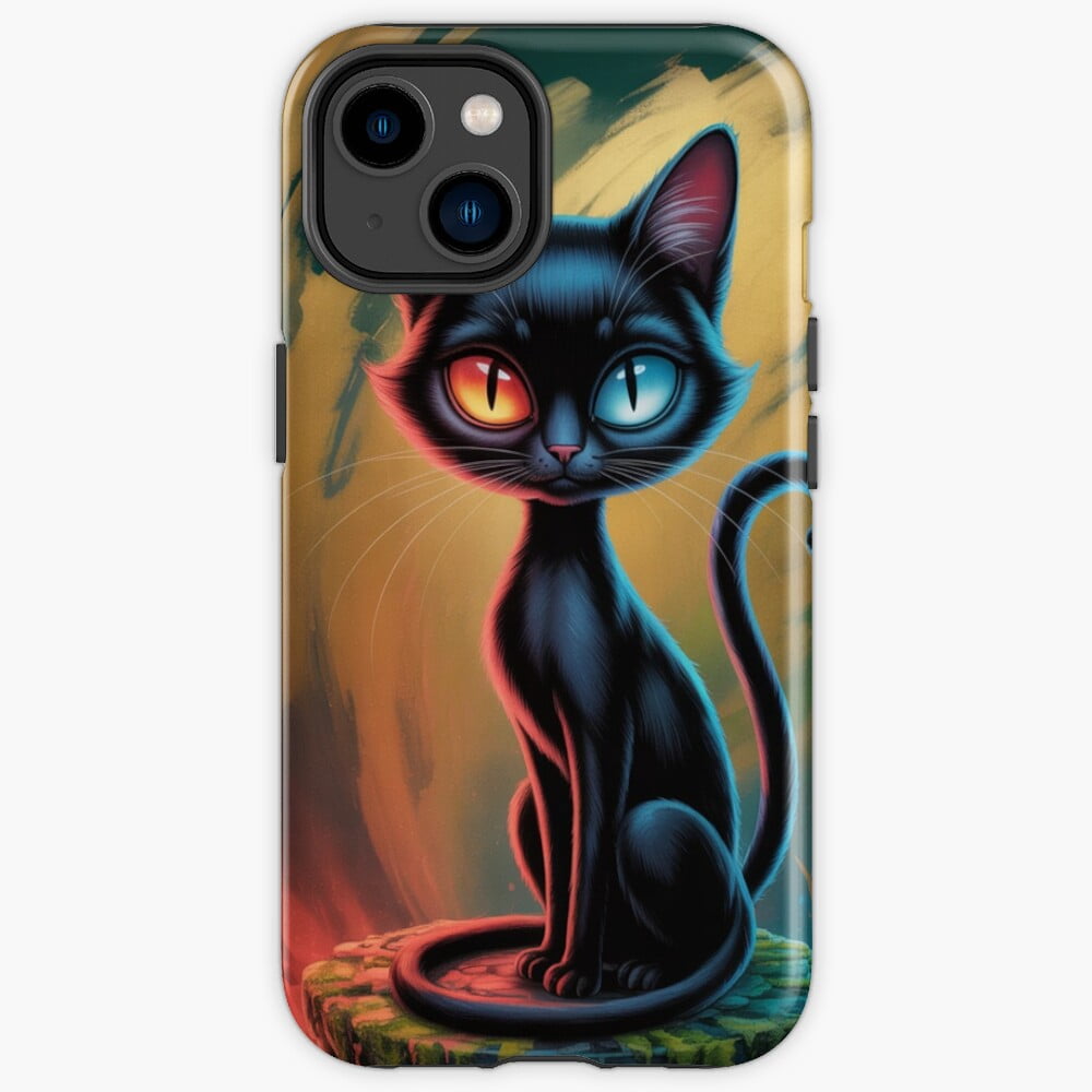 Protective iPhone Case Esoteric Cat Of Magic Circles – Guardian Of ...