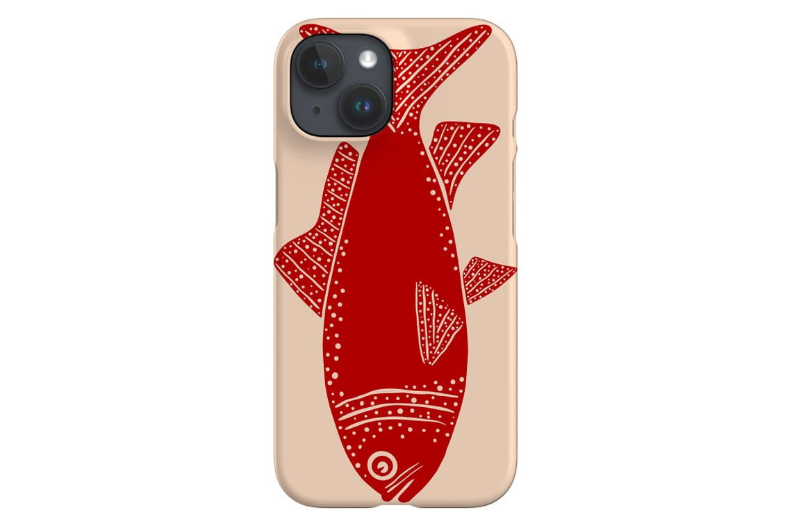 Protective iPhone Case Fish Phone Case, Off-White Red Sea Animal Design ...