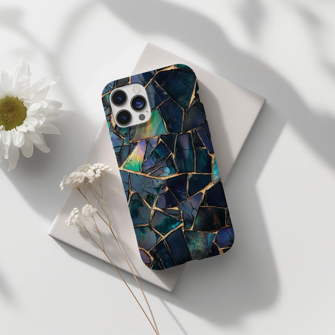 Protective iPhone Case Glass Moody Opal Phone Case Kintsugi Calestial ...