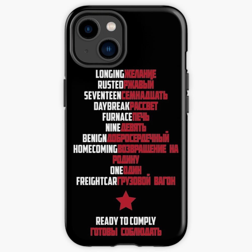 Protective iPhone Case Good Morning Soldier (White Text) Phone Case ...