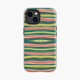 Protective iPhone Case Green Pin Stripe Pattern Phone Case IP15 Pro ...