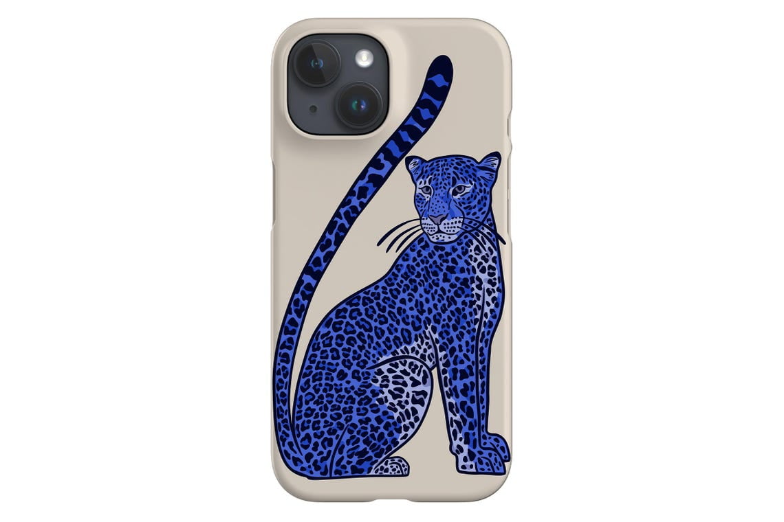 Protective iPhone Case Leopard Sitting Phone Case, Wild Cat, Cover| Off ...