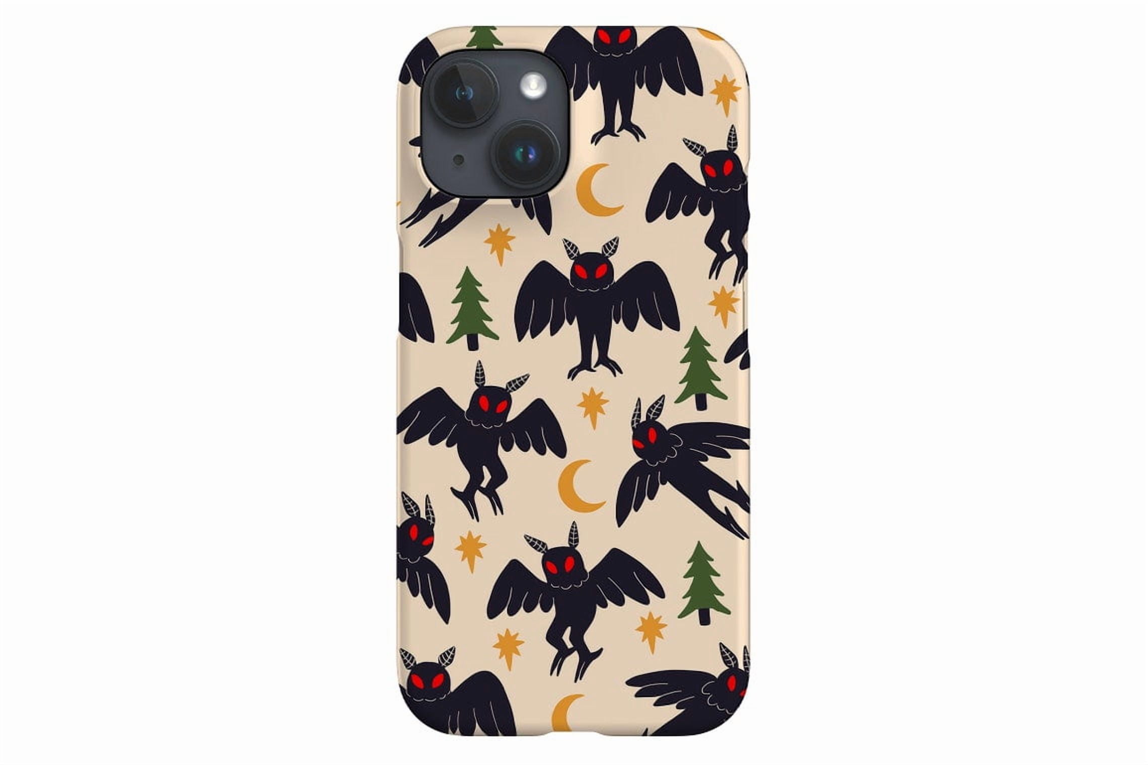 Protective iPhone Case Mothman Scatter Phone Case, Folklore Cryptid Art ...