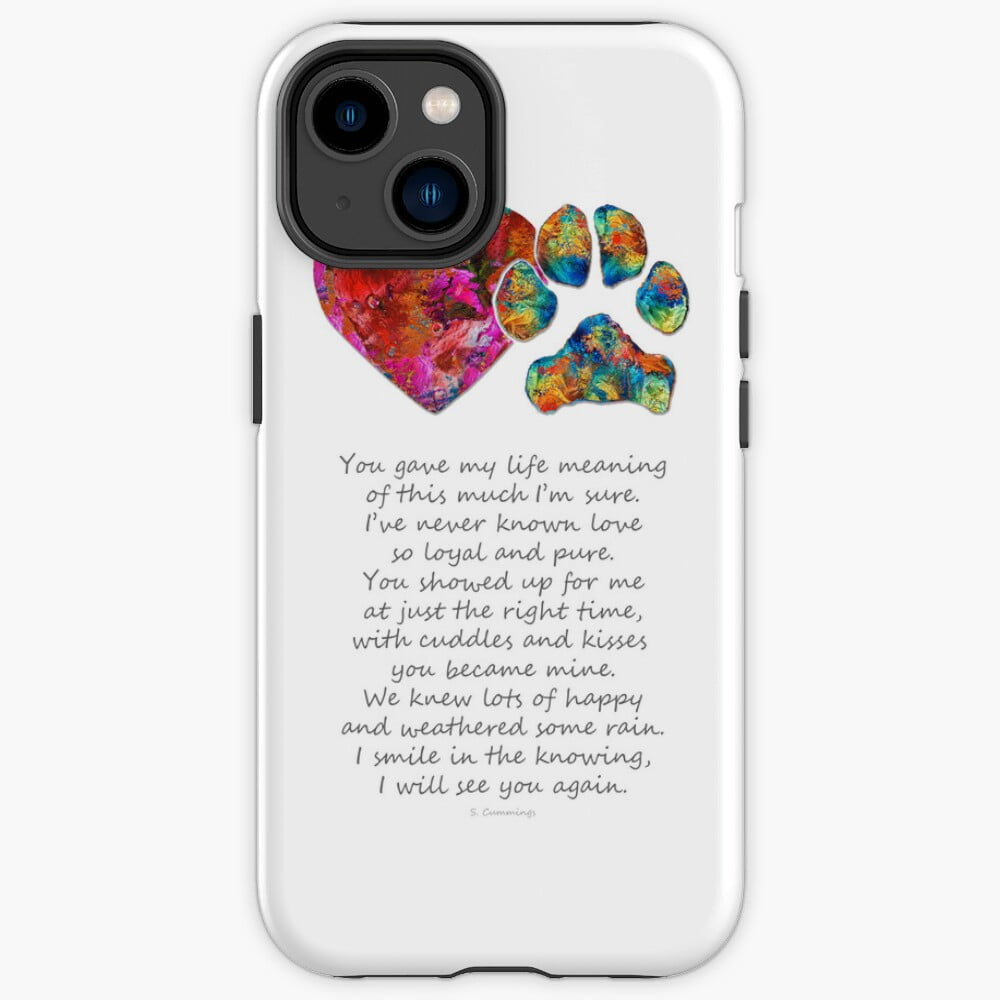 Protective iPhone Case My Dog I Will See You Again Colorful Memorial ...
