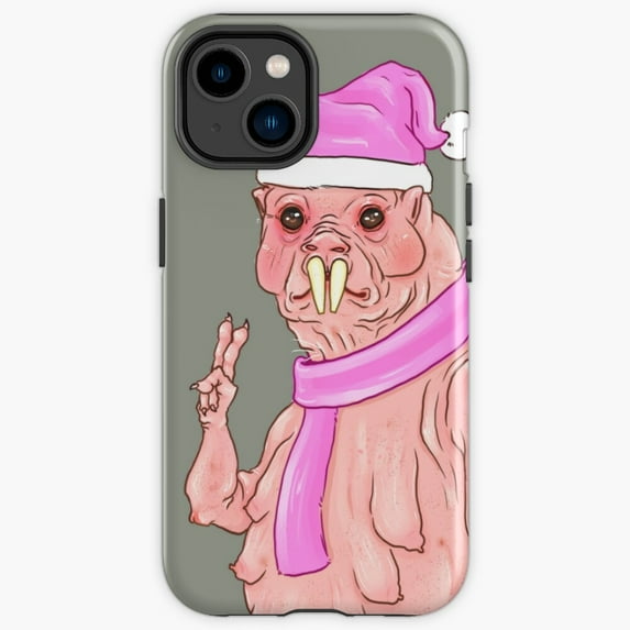 Protective iPhone Case Nakey Mole Rat Wintertime Phone Case #314, IP 14 ...