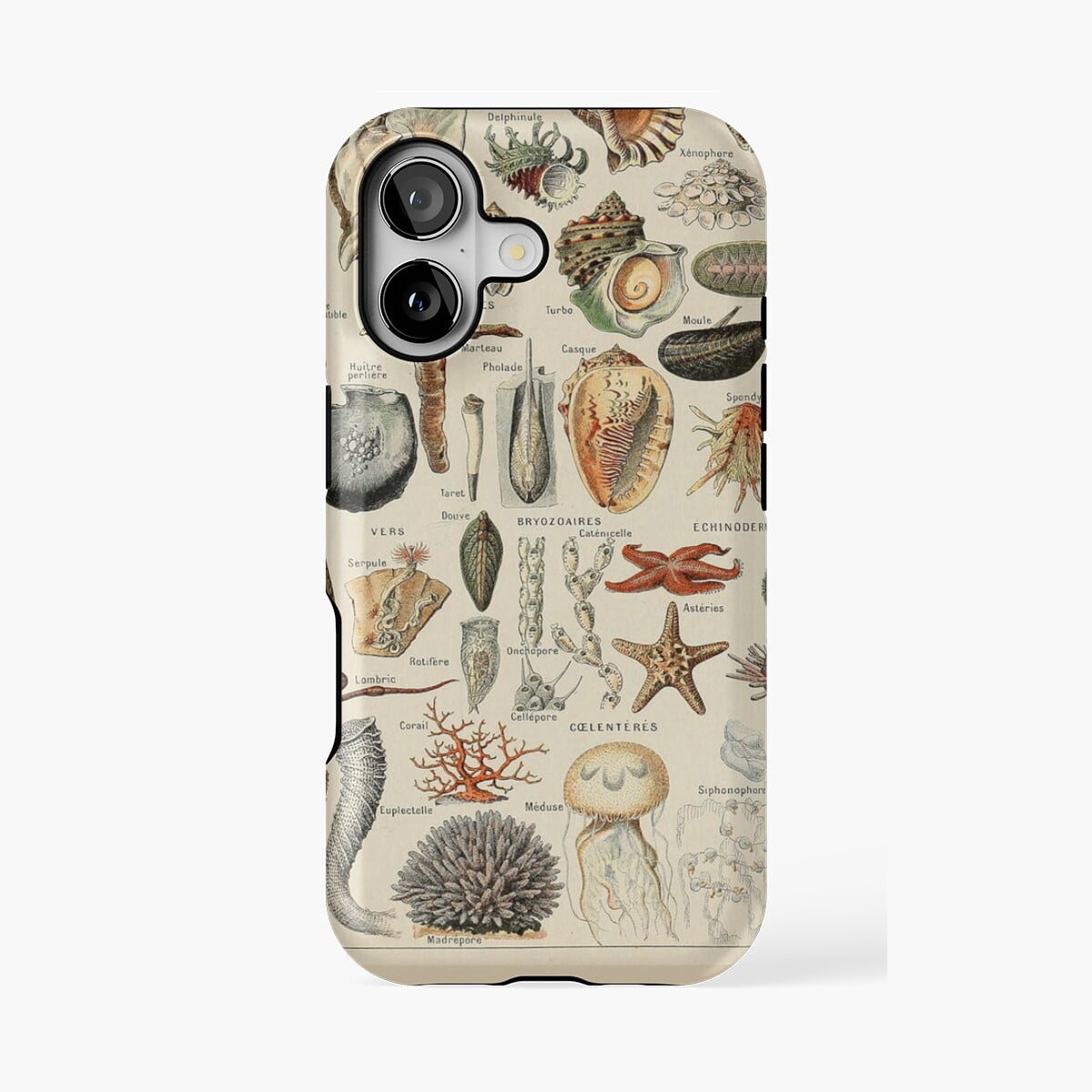 Protective iPhone Case Ocean Life Vintage Chart Design Phone Case IP13 ...