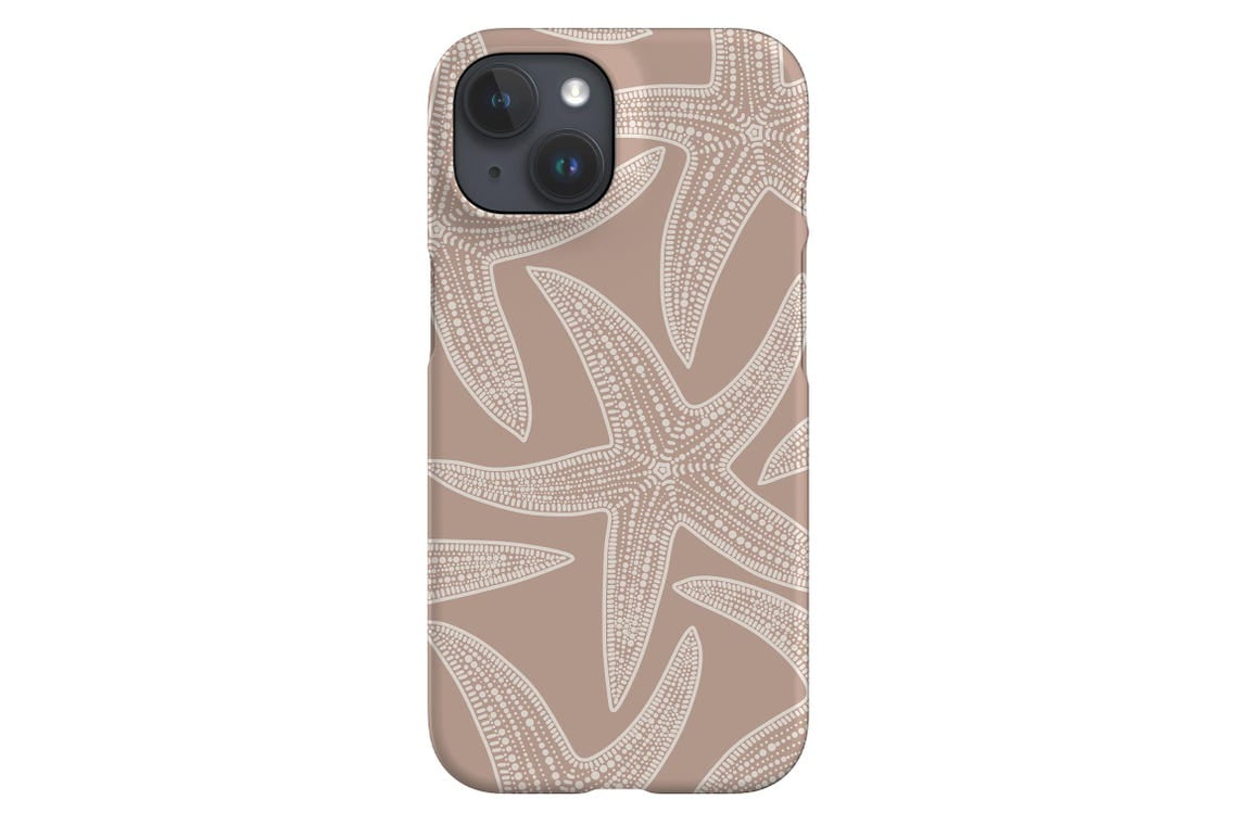 Protective iPhone Case Oversized Starfish Phone Case, Pale Terracotta ...