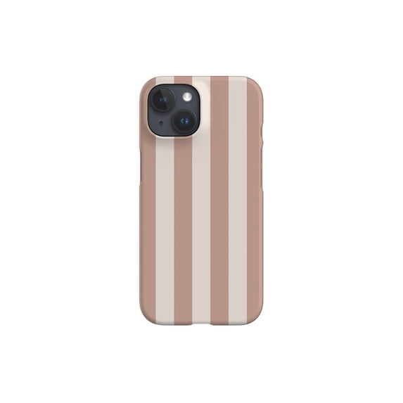 Protective iPhone Case Pale Terracotta Quiet Line Stripe Minimalist ...