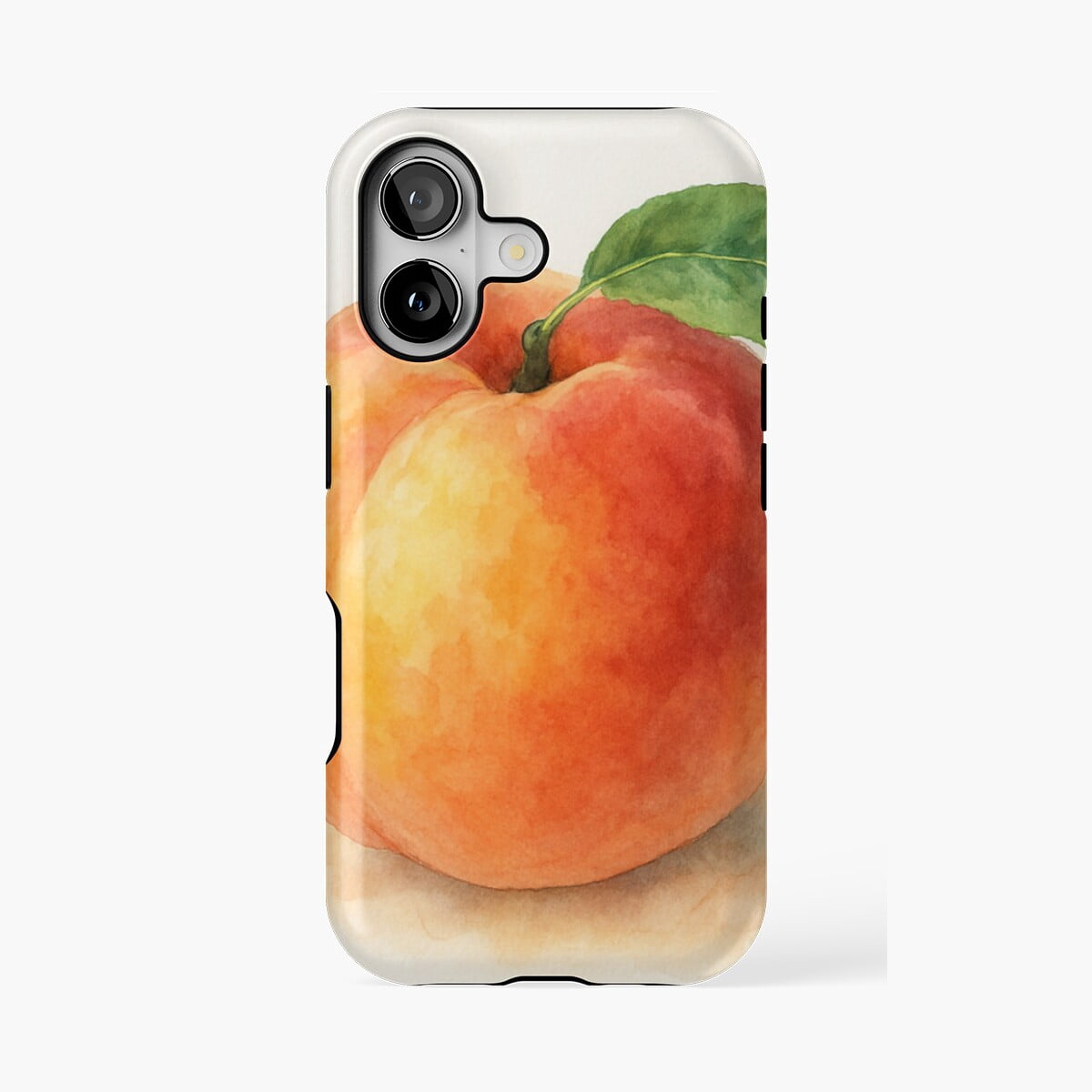 Protective iPhone Case Peach Fruit Art Phone Case IP 17 Magnetic ...