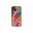 Protective iPhone Case Retro Lightning Bolts Abstract Rainbow Design ...