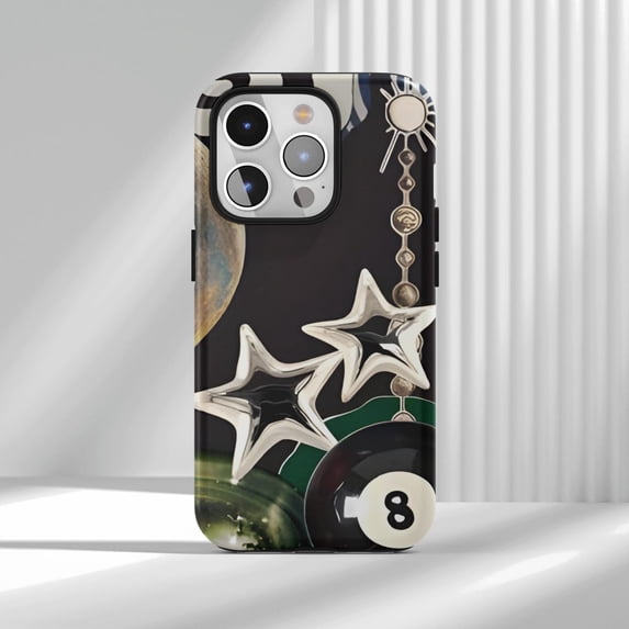 Protective iPhone Case Retro Whimsy Cosmic Collage Protective Cell ...