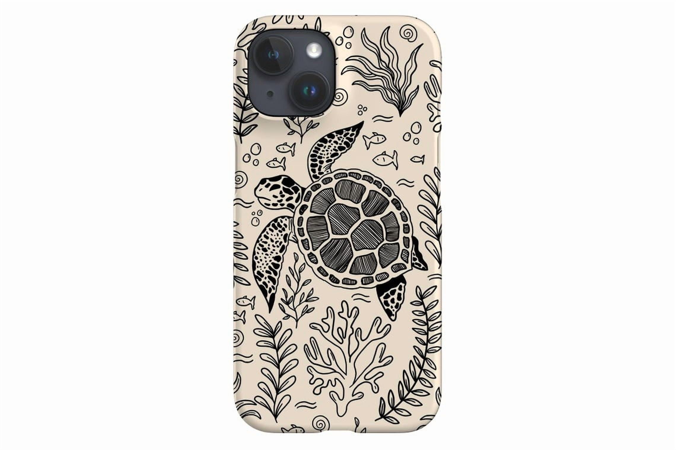 Protective iPhone Case Sea Turtle Phone Case, Ocean Coral Reef Art ...