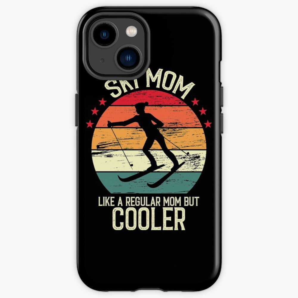 Protective iPhone Case Ski Mom Like A Regular Mom But Cooler - Vintage ...