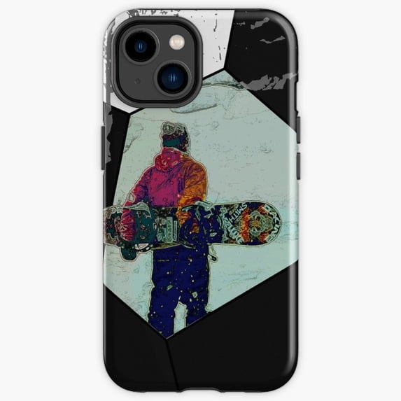 Protective iPhone Case Snowboard Mosaic Design 2 Geometric Abstract ...