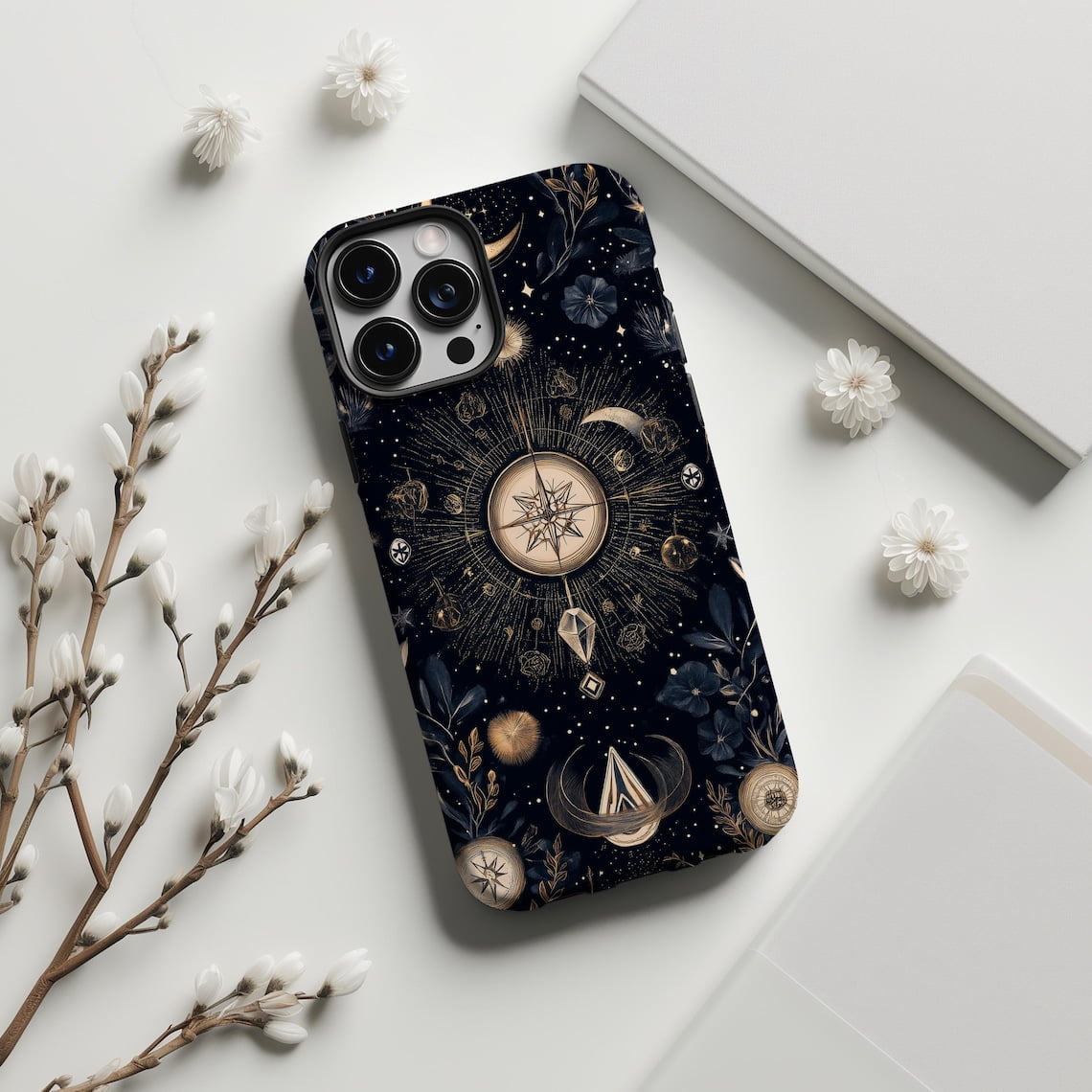 Protective iPhone Case Tarot Phone Case Esoteric Stars Zodiac Sign For ...