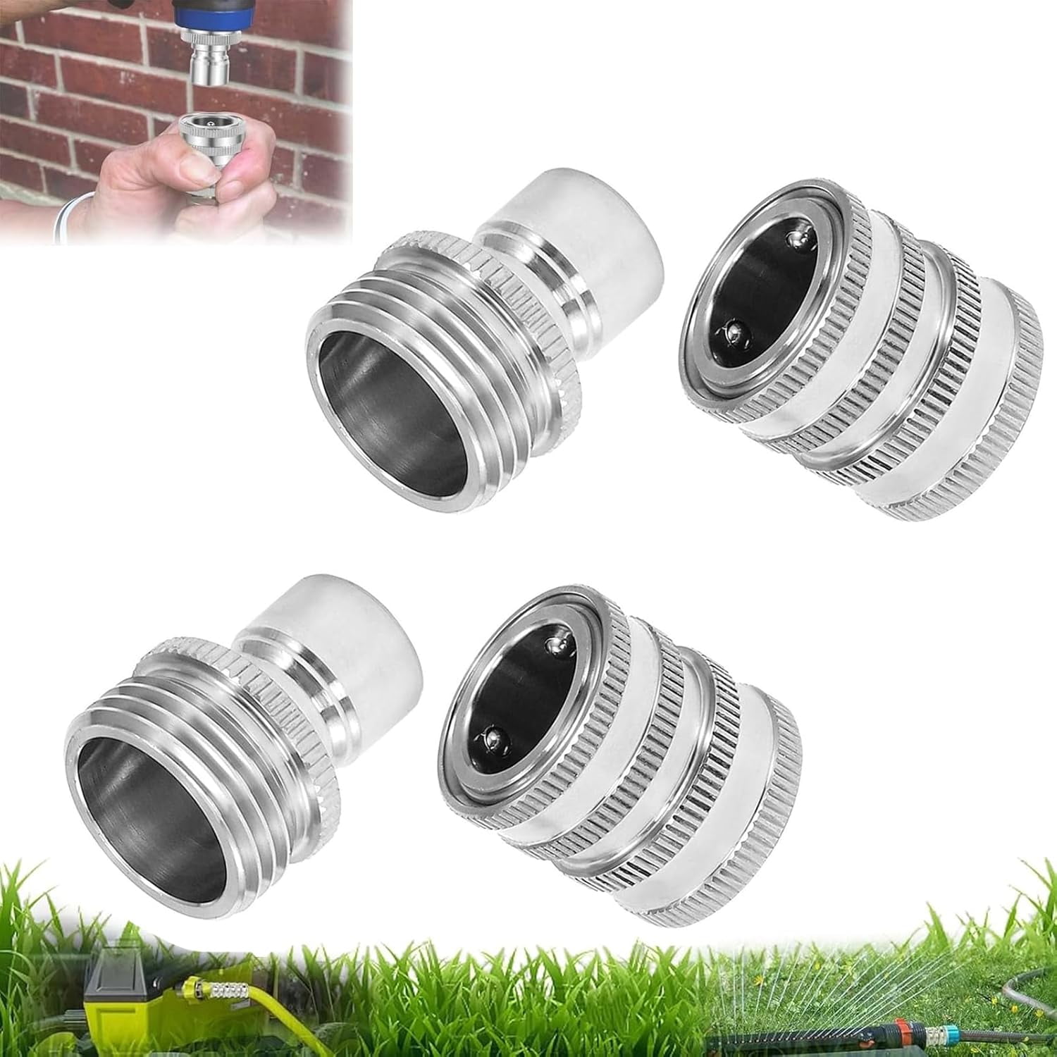 Protectivemethod Connect Fittings Set,Gradientiscolor Stainless Steel ...