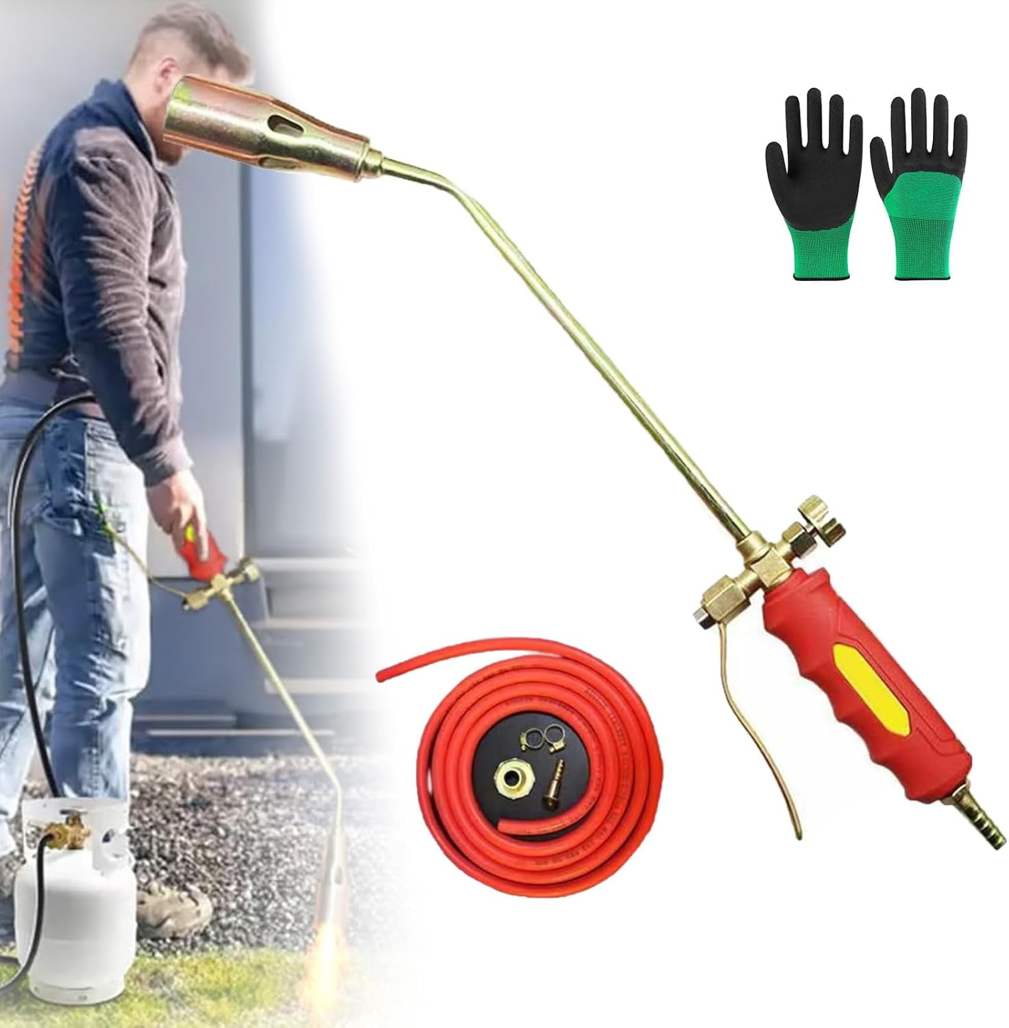 Protectivemethod Torch, New Propane Torch Weed Burner Kit, Waterproof Welding Gun Baking Gun ...