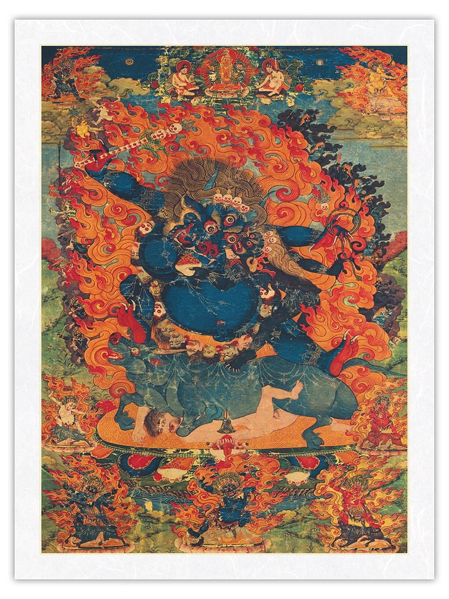 The Protector Yuma Dharmaraja - Tantric Buddhist Wisdom Deity - Vintage ...