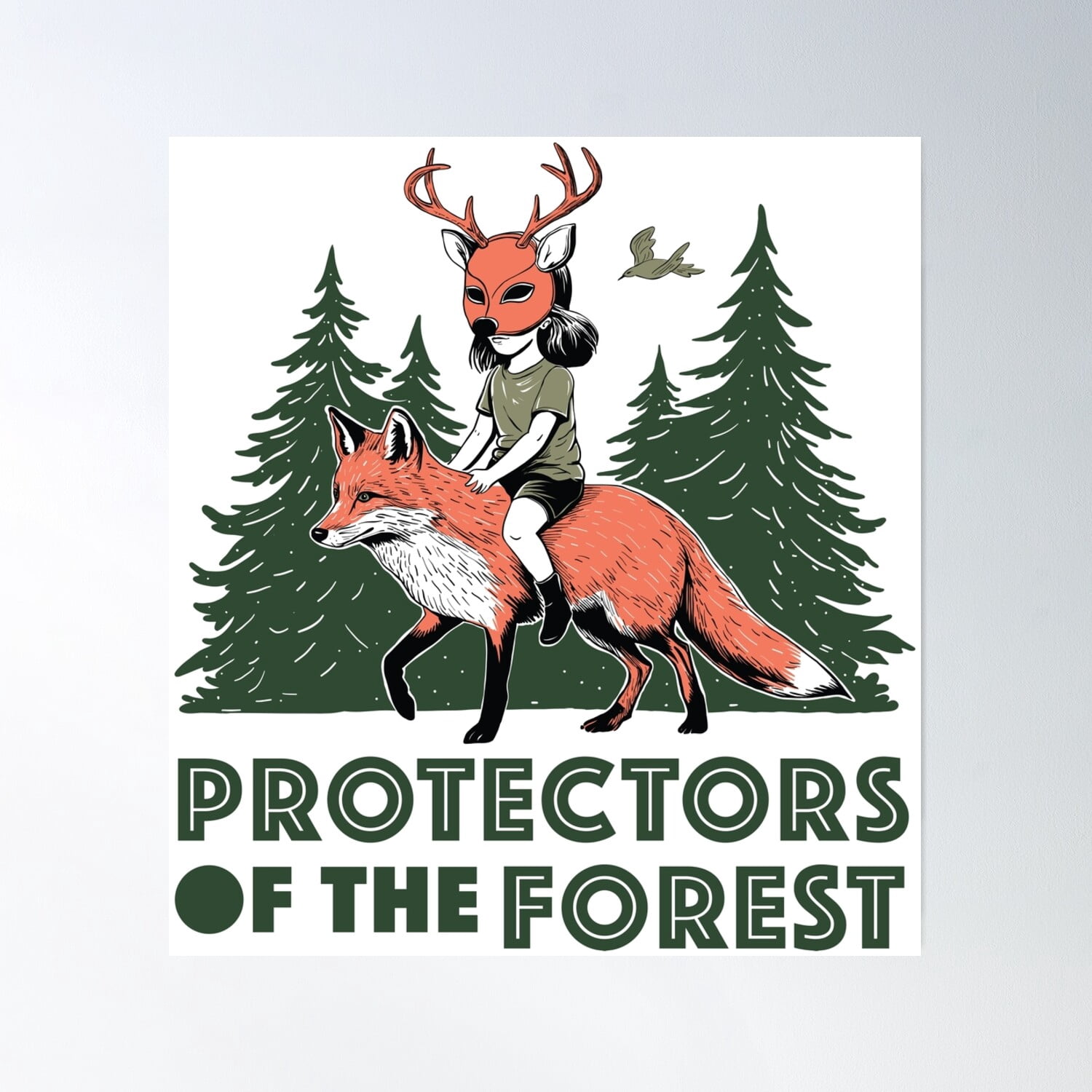 Protectors Of The Forest Poster Wall Art, Modern Wall Decor, 24x36 ...