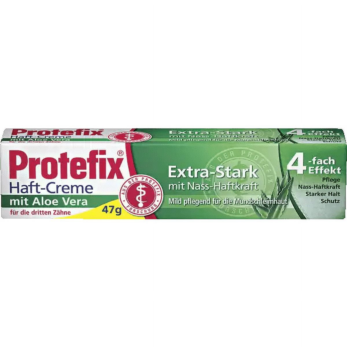 Protefix ALOE VERA Strong Denture Adhesive Cream - Made in Germany ...